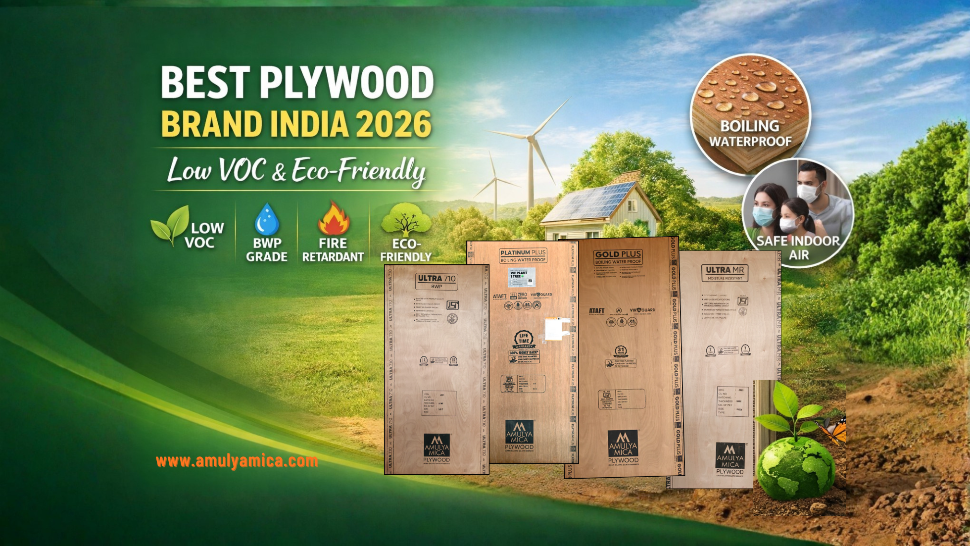 Best Plywood Brand India 2026 – Low VOC & Eco-Friendly – Amulya Mica