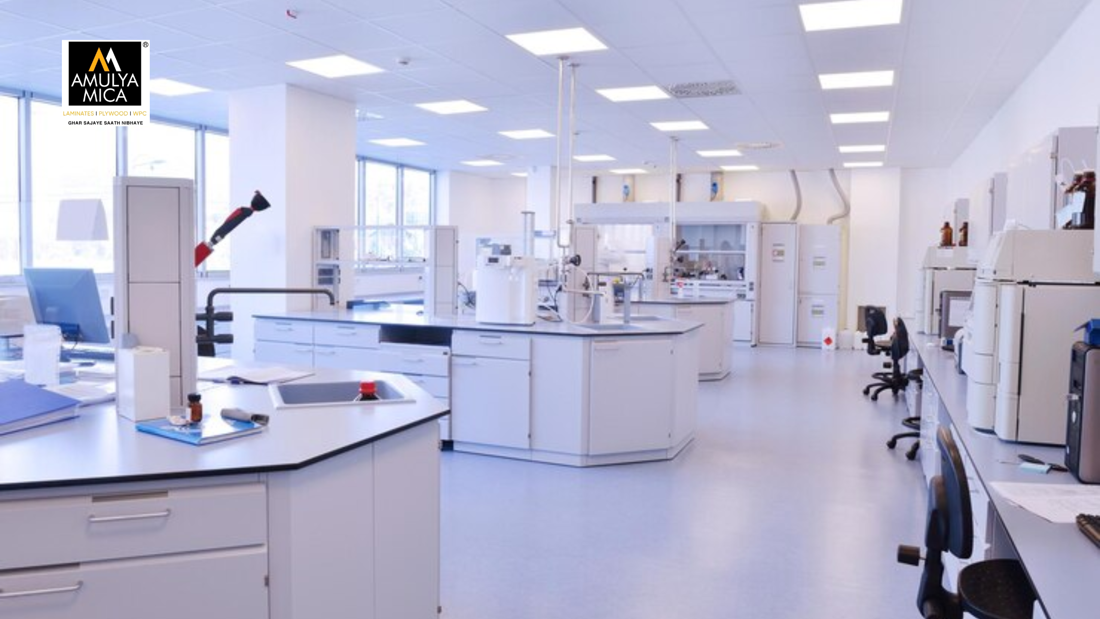 Why PVC Laminate for Chemical Resistant Lab Countertops? – Amulya Mica