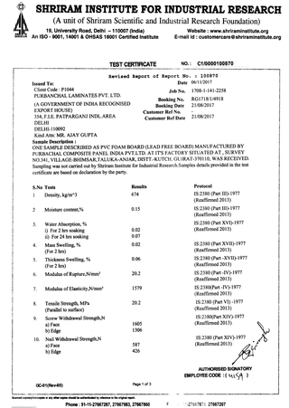 Certificates & Awards – Best Laminates in India : Amulya Mica – Amulya Mica